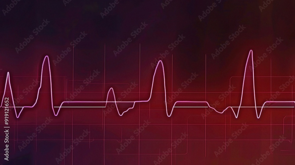 Medical Illustration of Arrhythmia: Complex Heart Rhythm Disorder ...