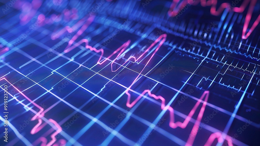 Medical Illustration of Arrhythmia: Complex Heart Rhythm Disorder ...