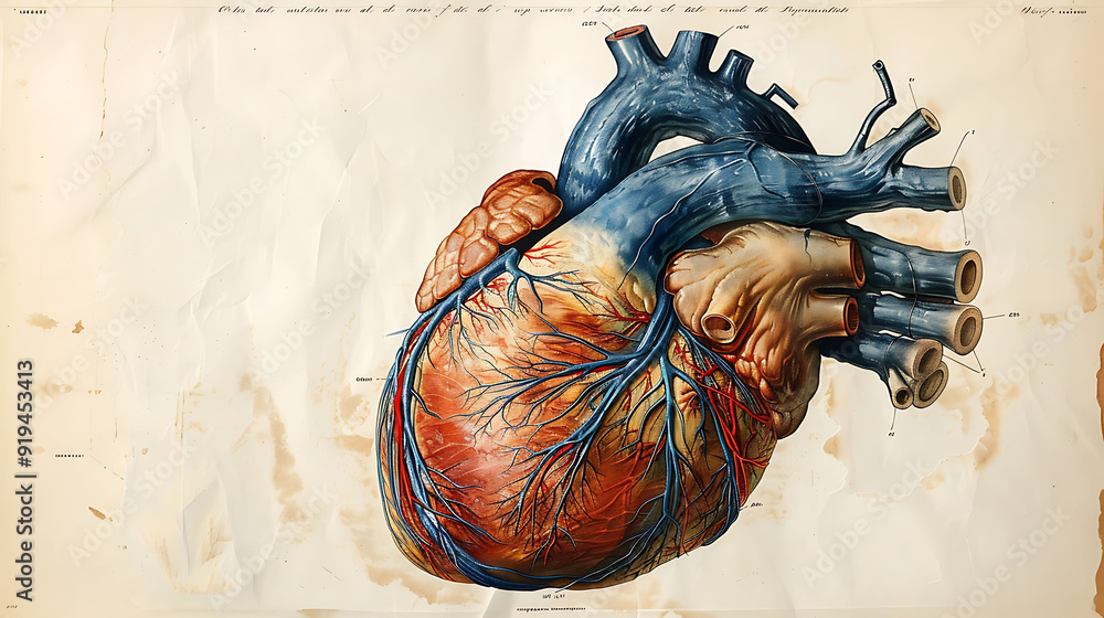 Gross anatomy of cardiovascular system with detailed illustrations of ...