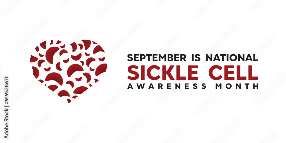 September is Sickle Cell awareness month. Heart and sickle cell. Great ...