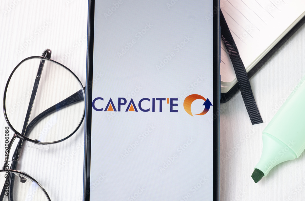 New York, USA - 1 August 2024: Capacite Infraprojects Logo on Phone ...