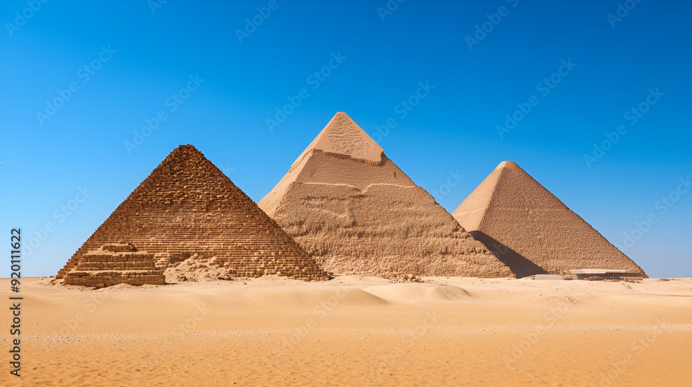 Ancient Pyramids of Egypt - Majestic Structures of History Stock ...