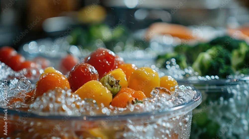 Blanching: Quickly boiling food and then shocking it in ice water to ...
