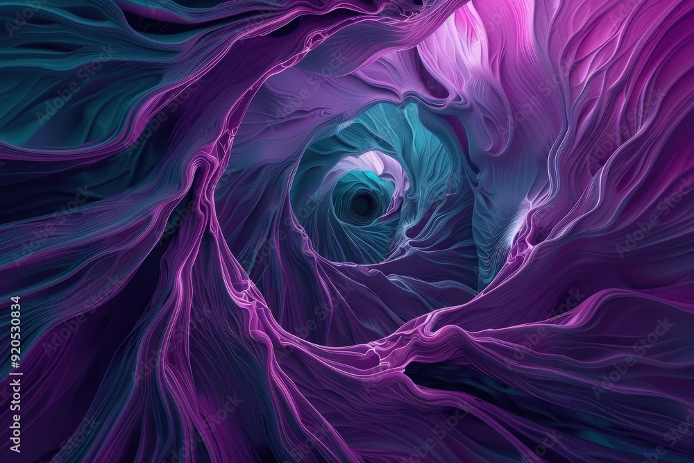 Sci-fi motion graphic loop 4k UHD video. Beautiful simple AI generated ...