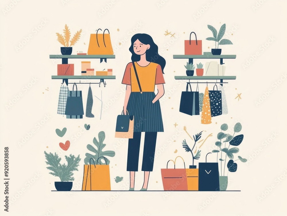 Stylish and modern flat design for a digital marketing campaign ...