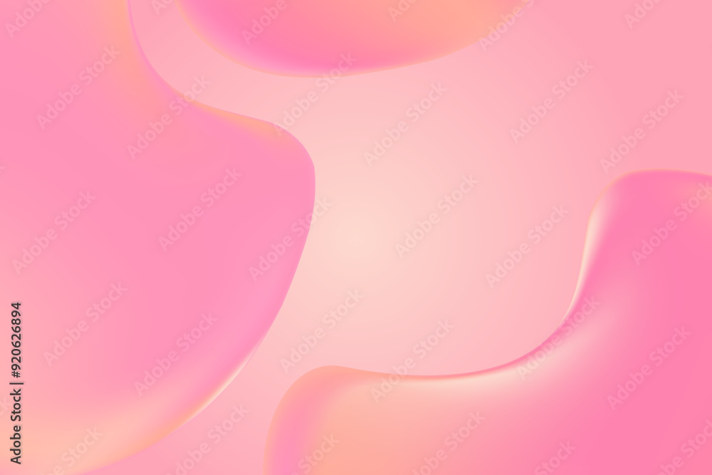 Abstract pink liquid texture background with copy space. Fluid organic ...