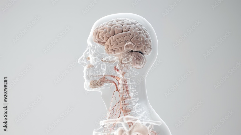 Detailed 3D Visualization of Highlighted Thyroid and Adrenal Glands in ...