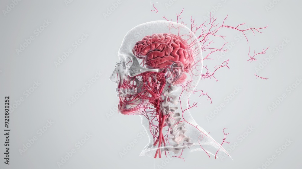 Stock-Illustration „Detailed 3D Model of Human Esophagus Anatomy with ...