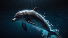 Mixed Media Dolphin Free Stock Photo - Public Domain Pictures