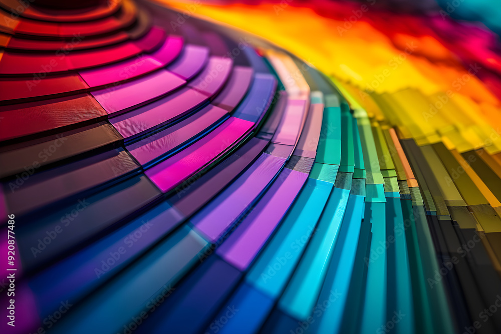 Comprehensive Digital Color Wheel Illustration Demonstrating Complete ...