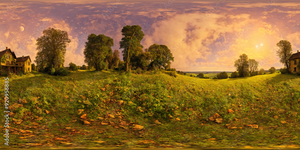HDRI Artistic Digital Painting Equirectangular Panorama 6 Stock ...