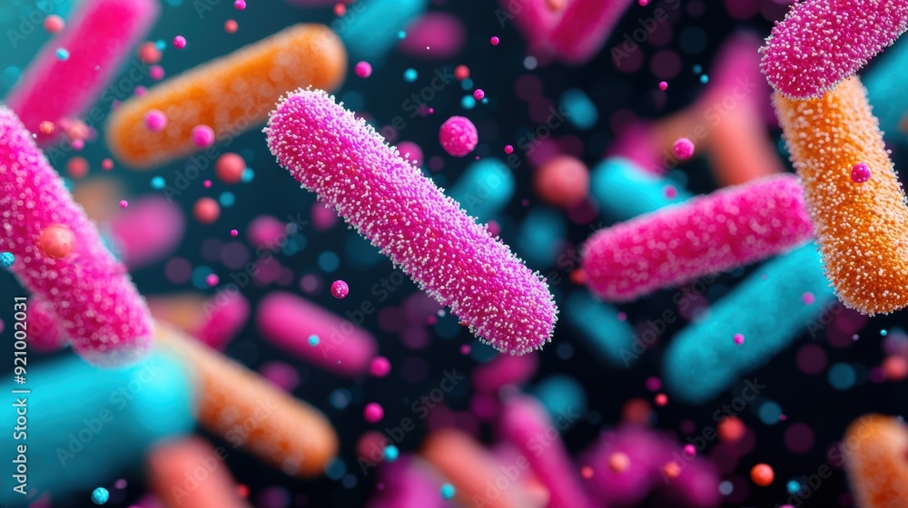 Enzyme Activity in Digestion - Scientific Illustration with Copy Space ...
