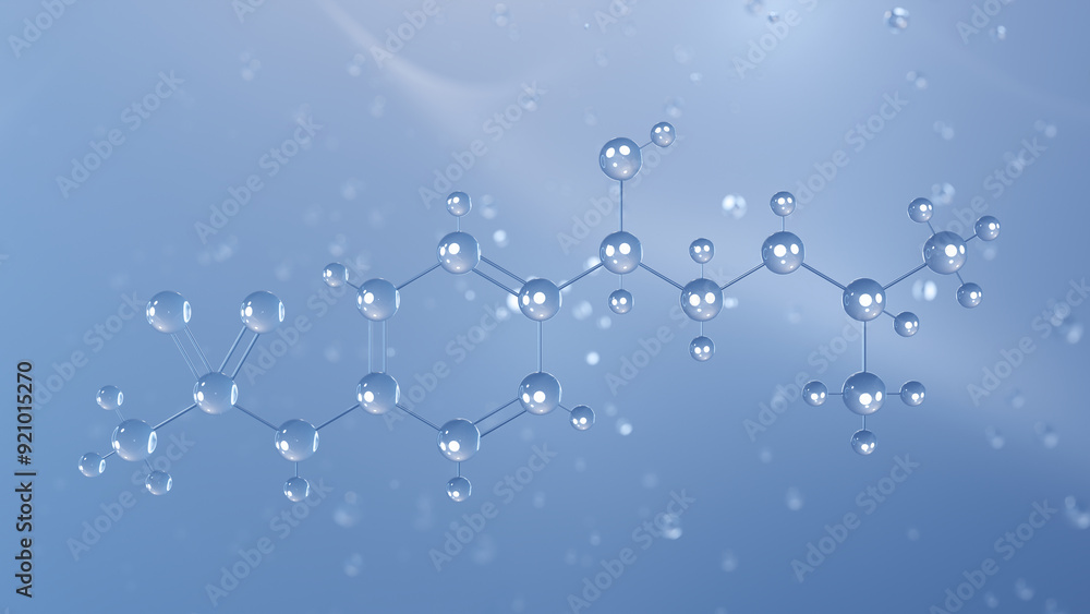 sotalol molecular structure, 3d model molecule, alpha-adrenergic ...