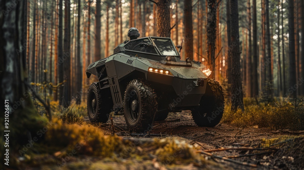 Autonomous armored vehicle - a small armored vehicle that can be ...