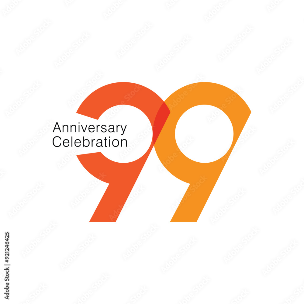 99th logo, 99th Anniversary Logo, Vector Template Design element for ...