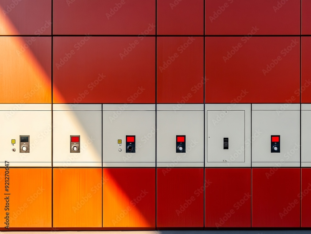 Detailed Close-Up of Fire Alarm Panel Highlighting Buttons, Lights, and ...