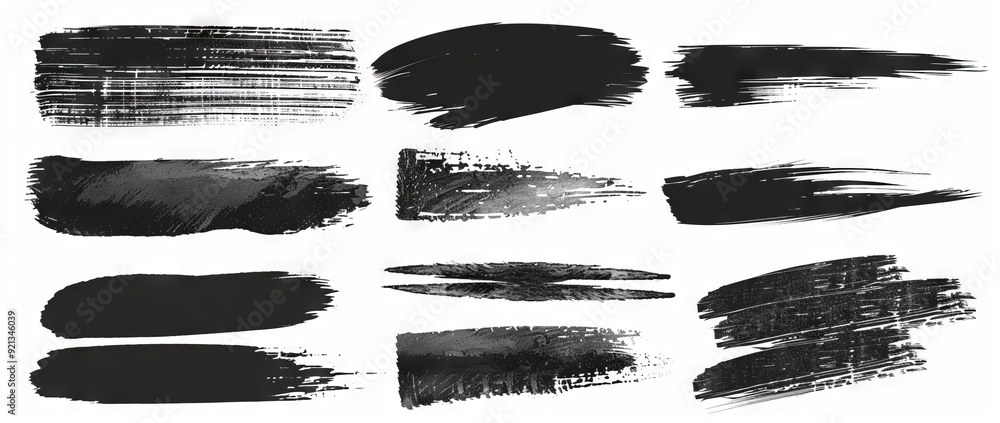 Ilustración de Stock The bold horizontal lines are drawn with a black ...