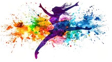90s Young Woman Paint Splash Free Stock Photo - Public Domain Pictures