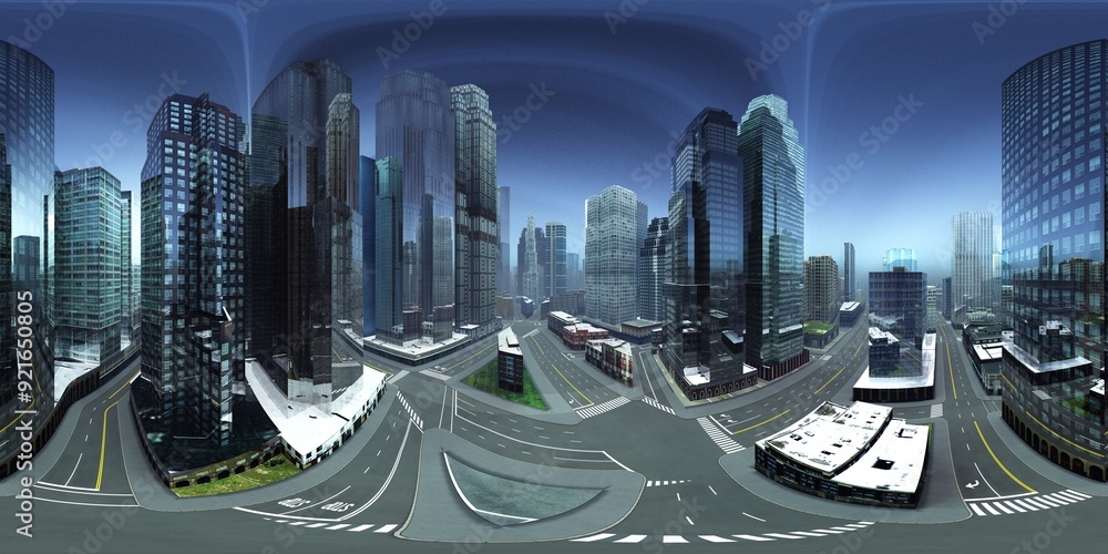 Environment map. HDRI map. Equirectangular projection. Spherical ...