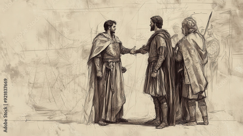 Biblical Illustration of 1 Samuel: Jonathan’s Victory, Telling Armor ...