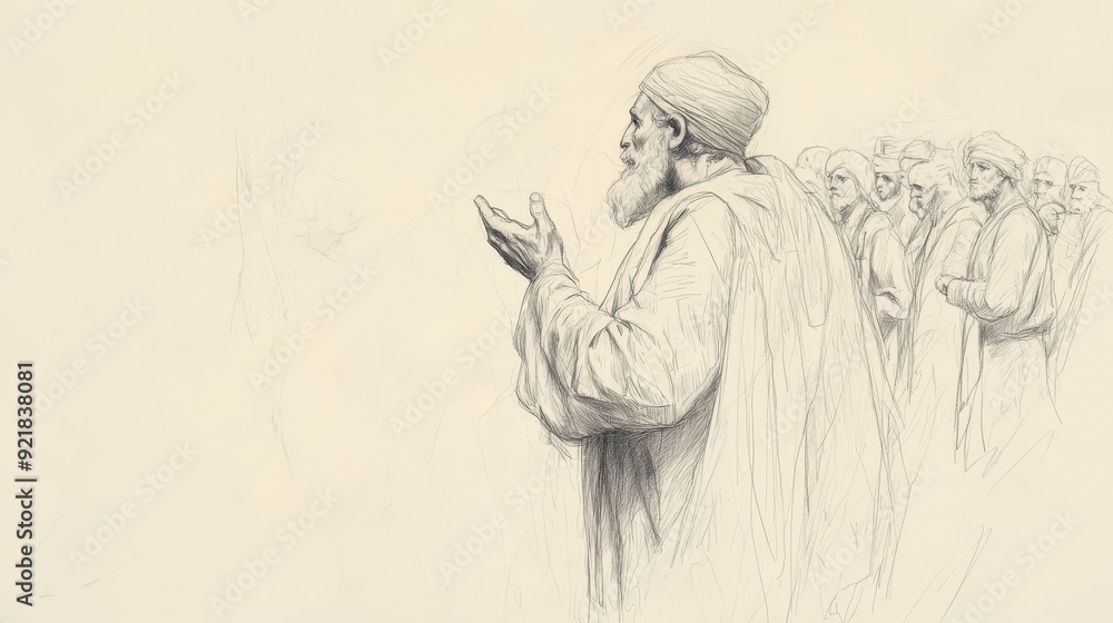 Biblical Illustration of Israel Demands a King: Samuel Prays to the ...