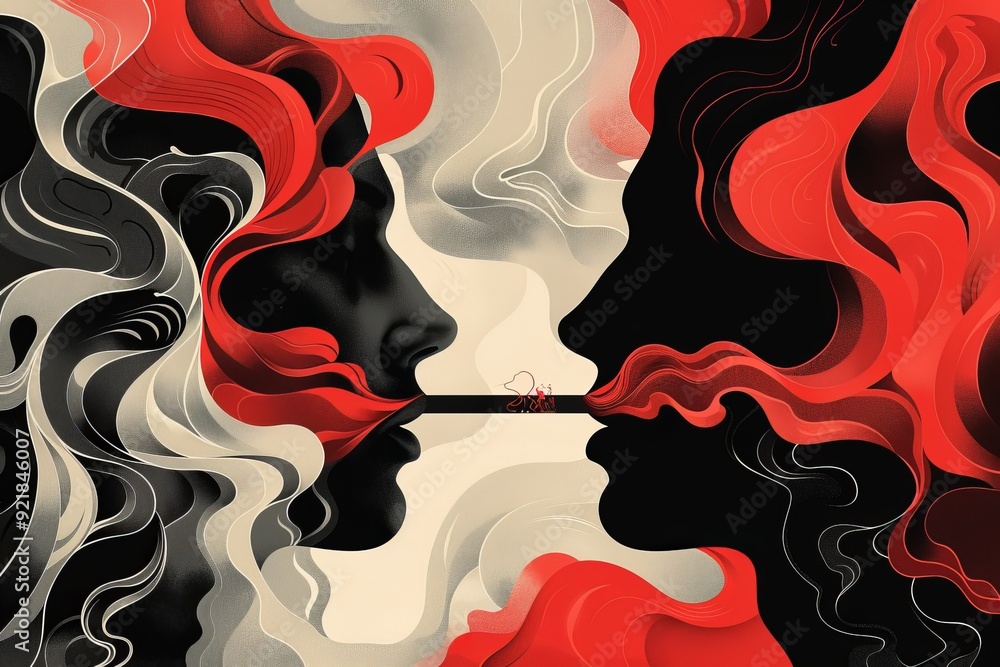 Fiery smoke rising from a cigarette a metaphor for the burning ...