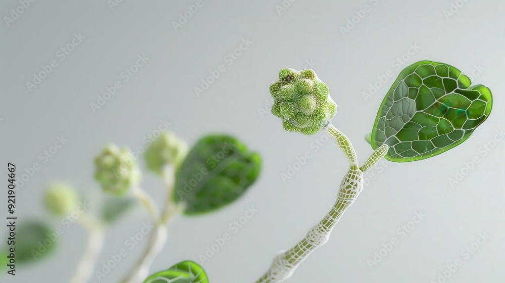 Growth in Focus: 3D Model Animation of Plant Bud Formation with ...
