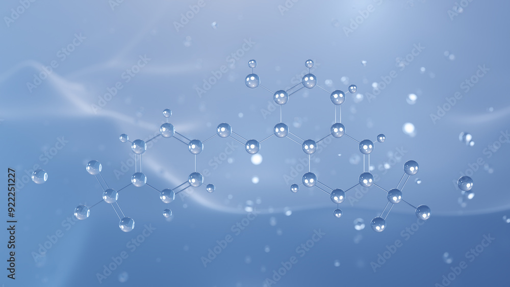 sunset yellow fcf molecular structure, 3d model molecule, e110 ...