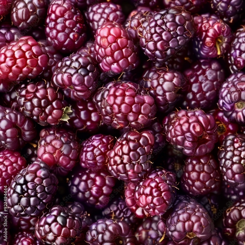 Loganberry texture background, Rubus loganobaccus fruits pattern, many ...