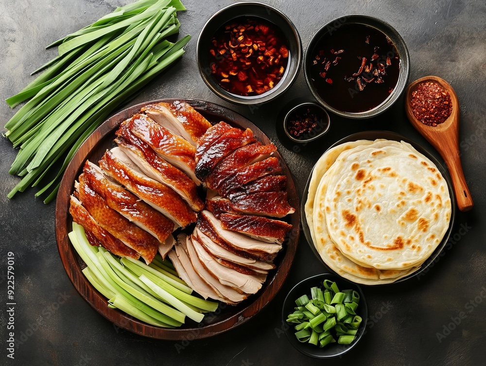 Peking Duck. The most popular Chinese dishes. A famous dish from ...