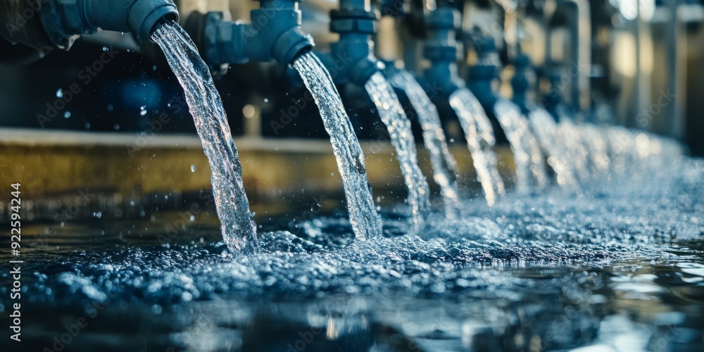 Witness the dynamic flow of water through industrial valves ...