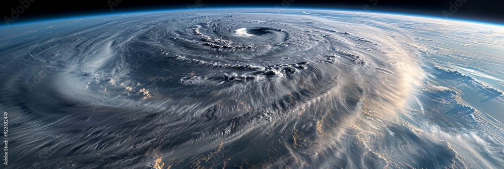 spectacular satellite imagery of a gigantic hurricane from space ...