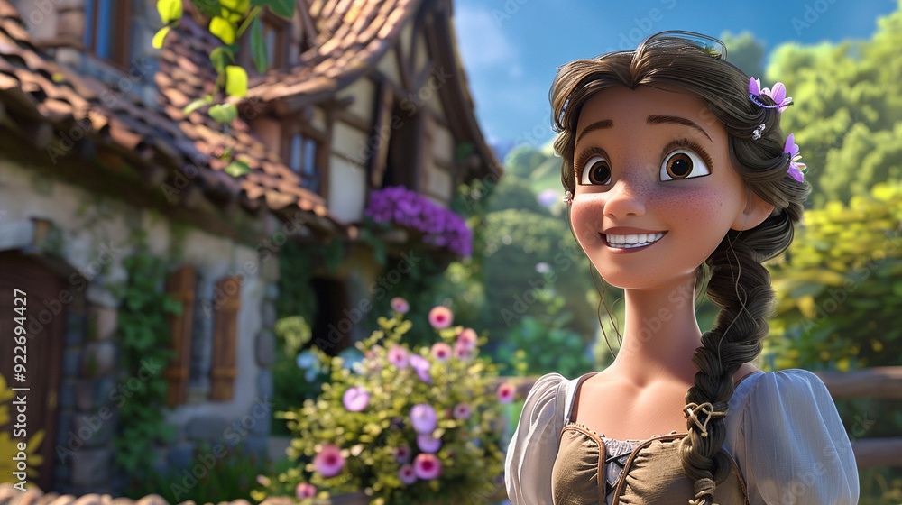 A princess visiting neighboring villages to understand her subjects ...