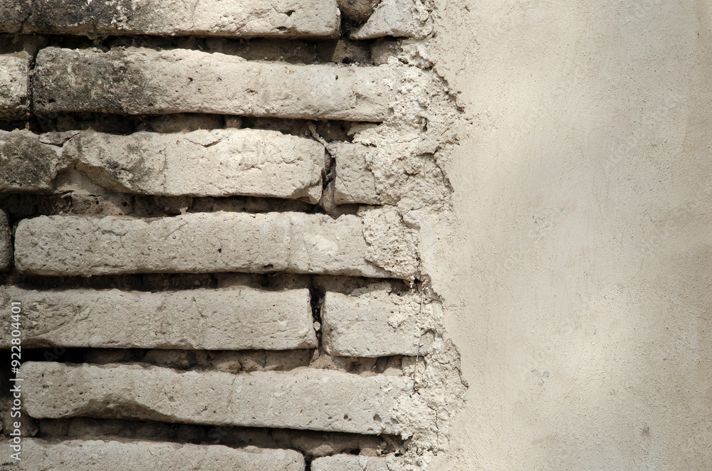 ladrillo, textura, pared de ladrillos, arquitectura, adobe, viejo ...