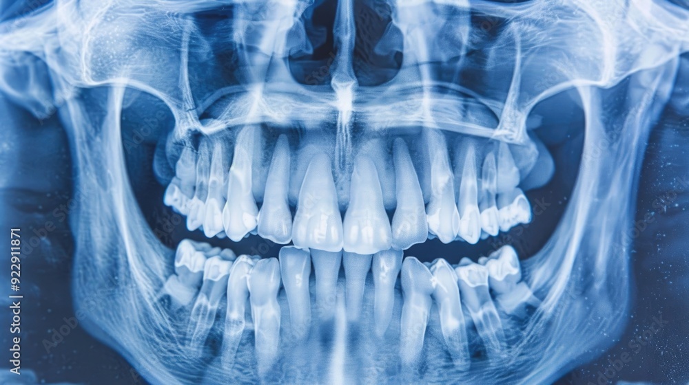 Detailed dental x ray diagnostics showing a clear and comprehensive ...