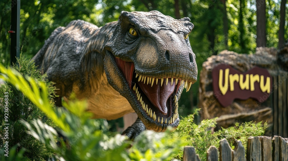 Lviv , Ukraine, Amusement park "Ururu" - July 07, 2024: A close-up ...