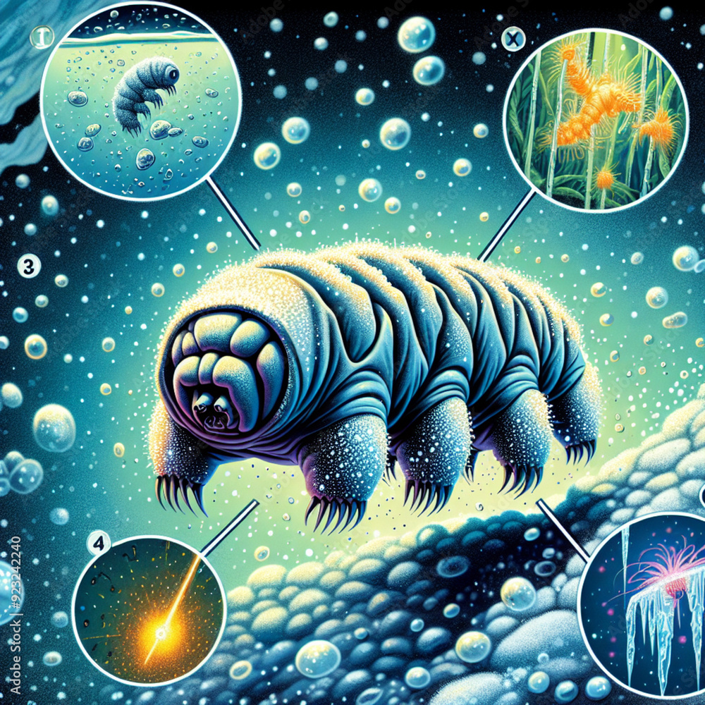 "Tardigrades" (also known as water bears) are super creatures that can ...