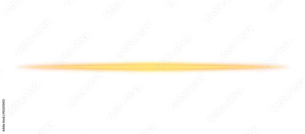 Glow gold line, Glowing golden neon line isolated on transparent ...