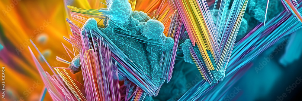 Actinolite Asbestos Fibers in Environmental Laboratory Visualized on ...