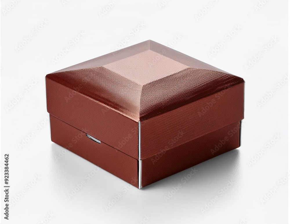 square corner brown and wooden box packaging is for mockup white ...
