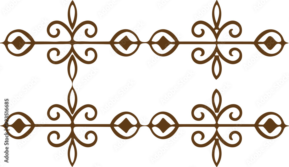 Dividers thin line elements set. Border underline for text page, book ...