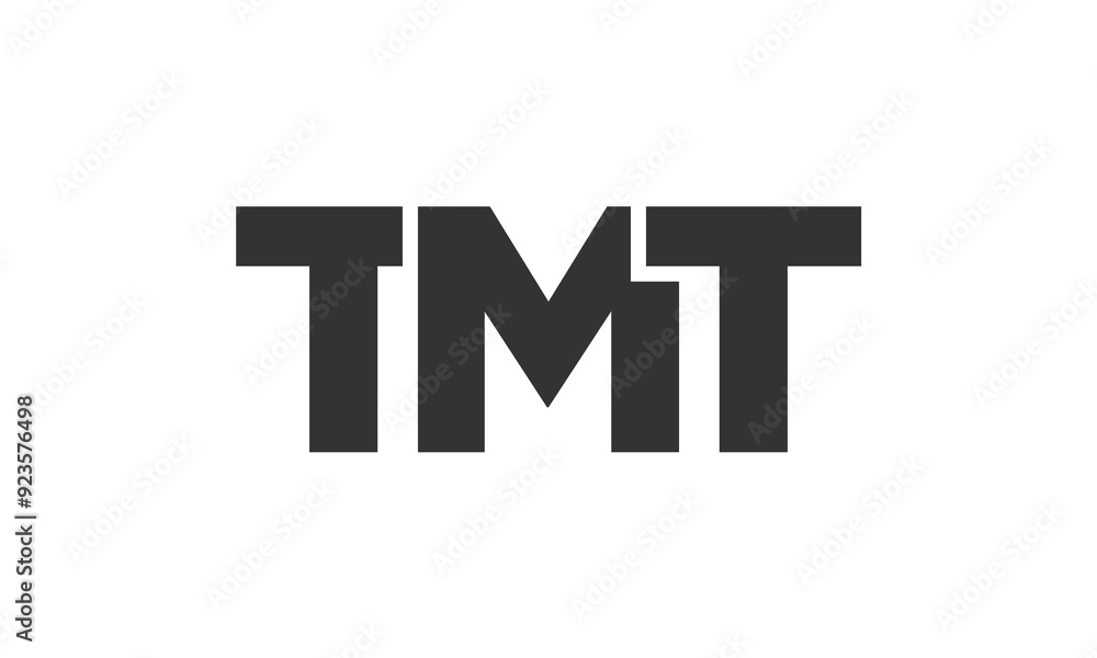 TMT logo design template with strong and modern bold text. Initial ...