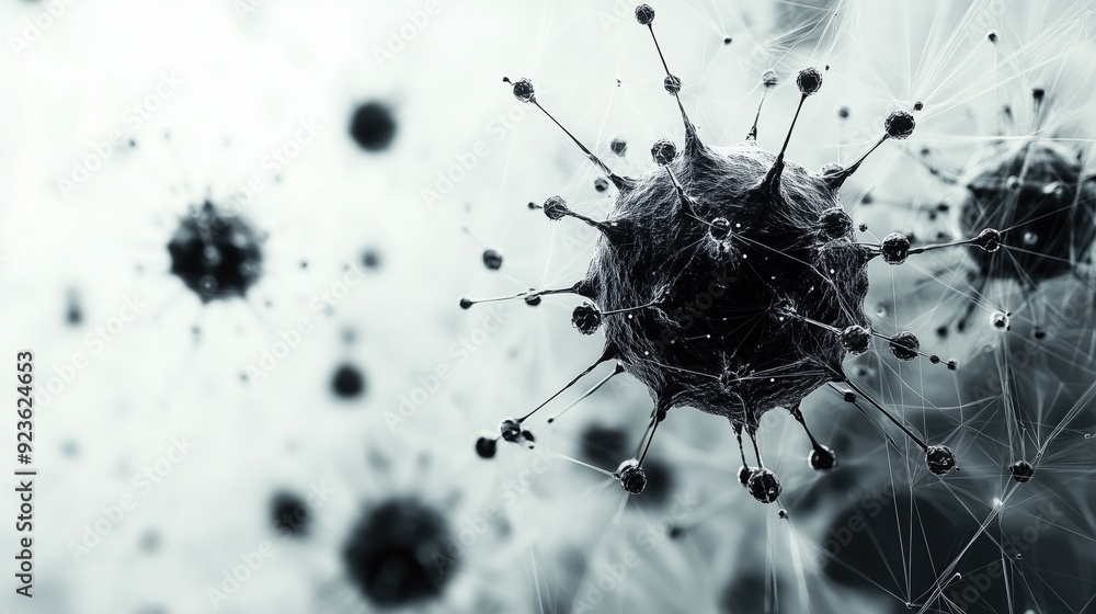 Virus infiltration, network nodes under attack, data corruption glitch ...