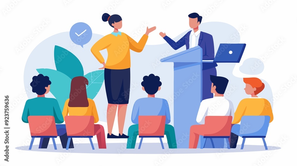 Inspiring change through knowledge sharing. This image portrays a ...