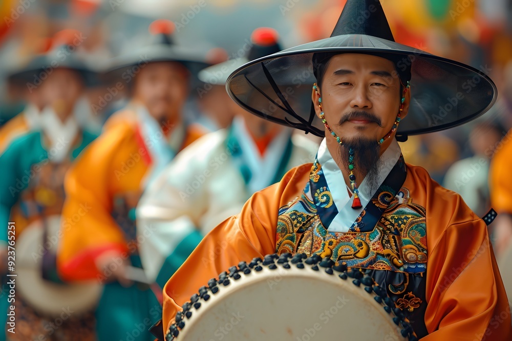 Foto de Stock Crowd of North Korean People Celebrating a Festival ...