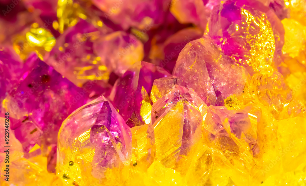 Multi-colored crystal mineral stone. Gems. Mineral crystals in the ...