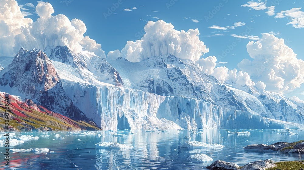 Visualize global climate change with a striking image of melting ...