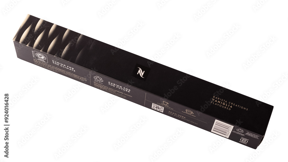 New packaging for Nespresso Barista creations Vaniglia flavoured coffee ...