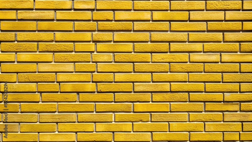 Modern yellow brick wall texture for background Stock Photo | Adobe Stock