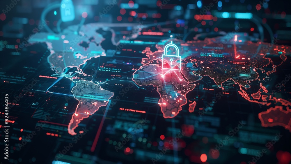 A Stunning Visualization of Global Data Security: A World Map ...